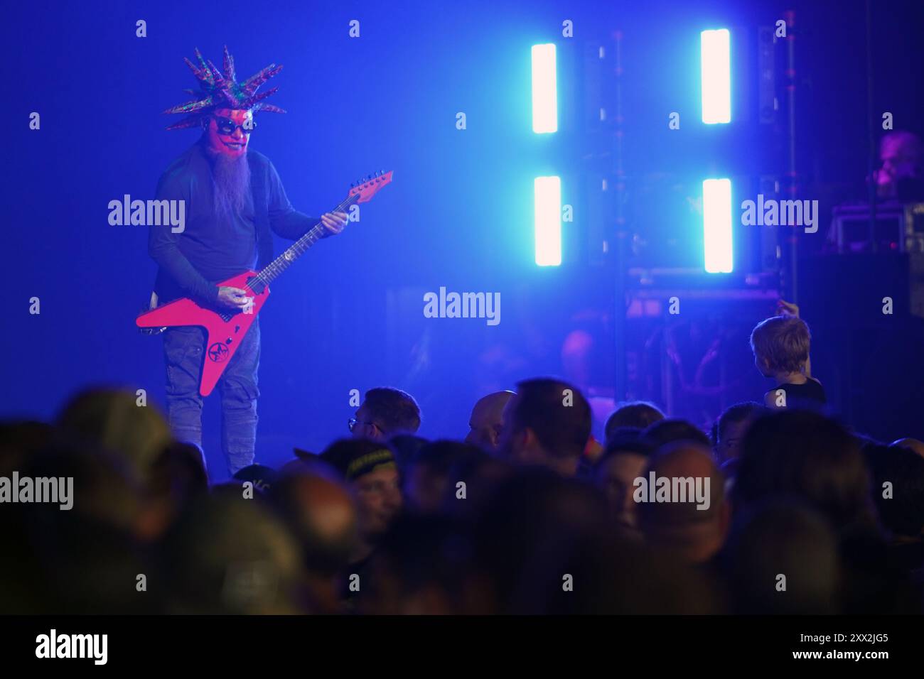 Greg Tribbett, guitarist of the American heavy metal band Mudvayne ...