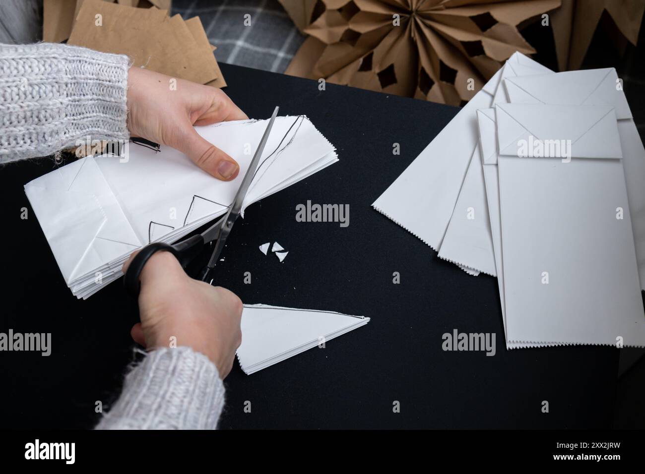 Master class of making craft paper snowflakes for conscientious ...
