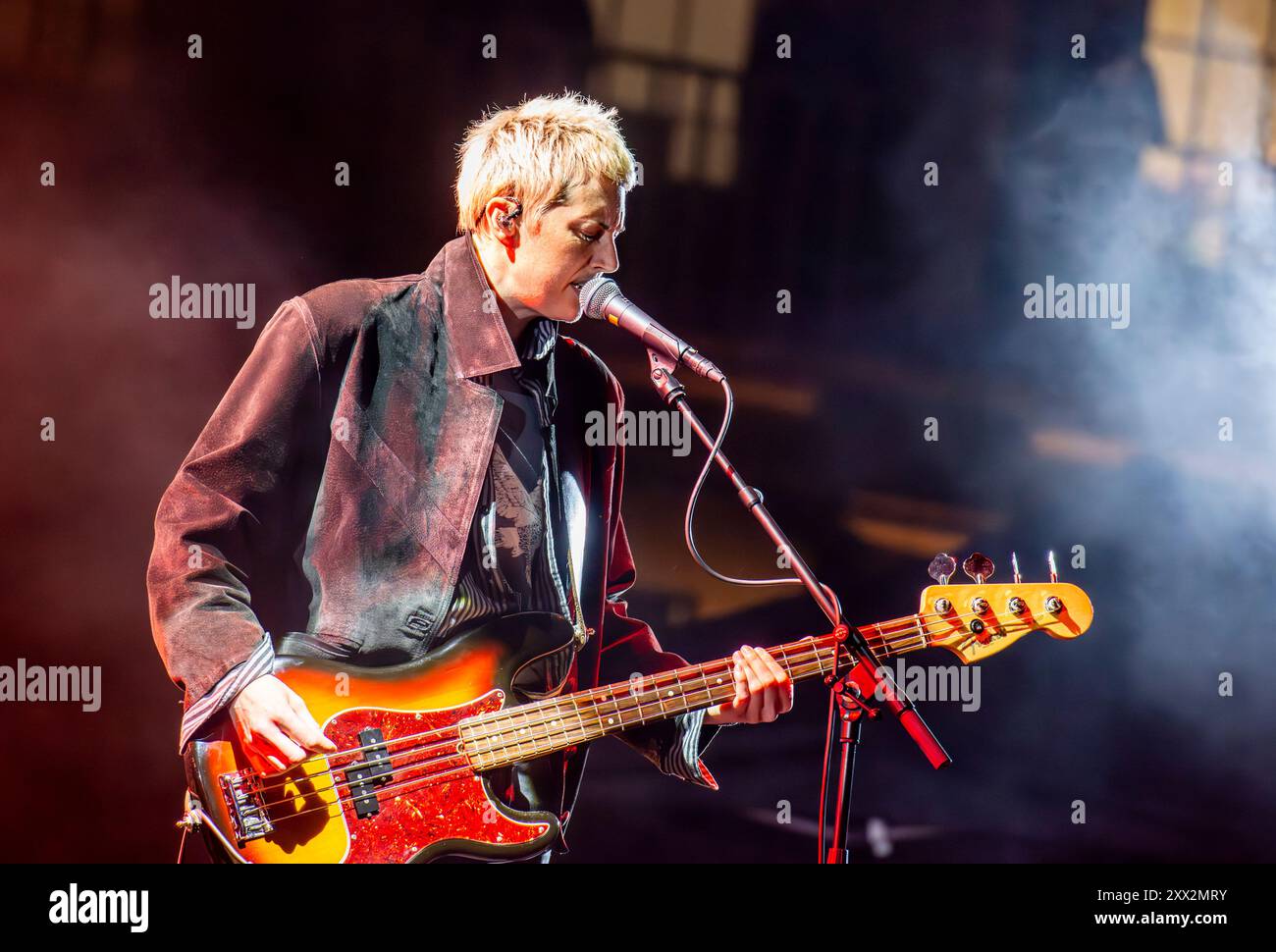 Halifax, UK. 21st Aug, 2024. Emma Richardson, new bassist and first ...