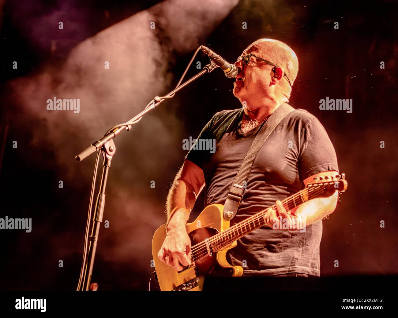 Halifax, UK. 21st Aug, 2024. Black Francis, vocalist and guitarist of ...