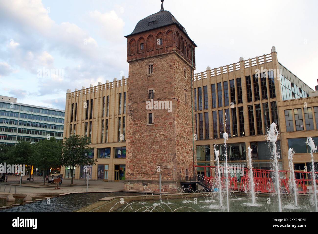 The Red Tower, Roter Turm, landmark of the city and its oldest ...