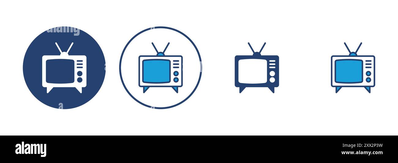 Tv icon vector. television icon vector Stock Vector Image & Art - Alamy