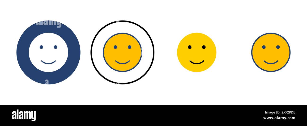 smile icon vector. smile emoticon icon. feedback Stock Vector Image ...