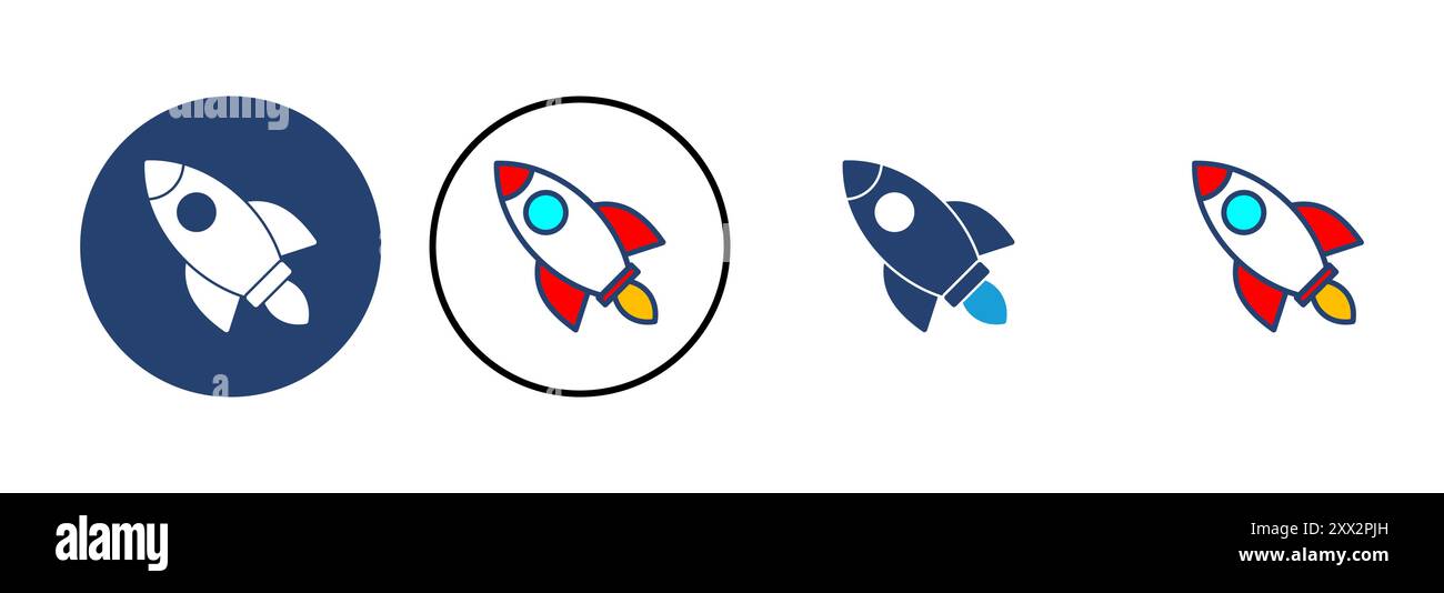 Rocket icon vector. Startup icon vector Stock Vector Image & Art - Alamy