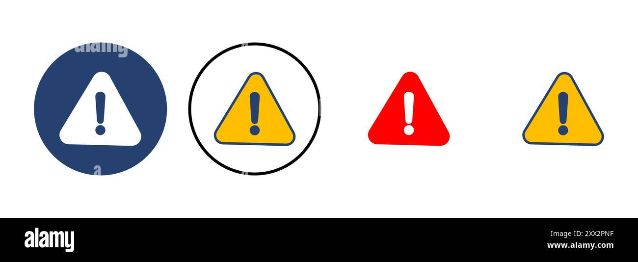 Exclamation danger sign. attention sign icon. Hazard warning attention ... Exclamation danger sign. attention sign icon. Hazard warning attention ...