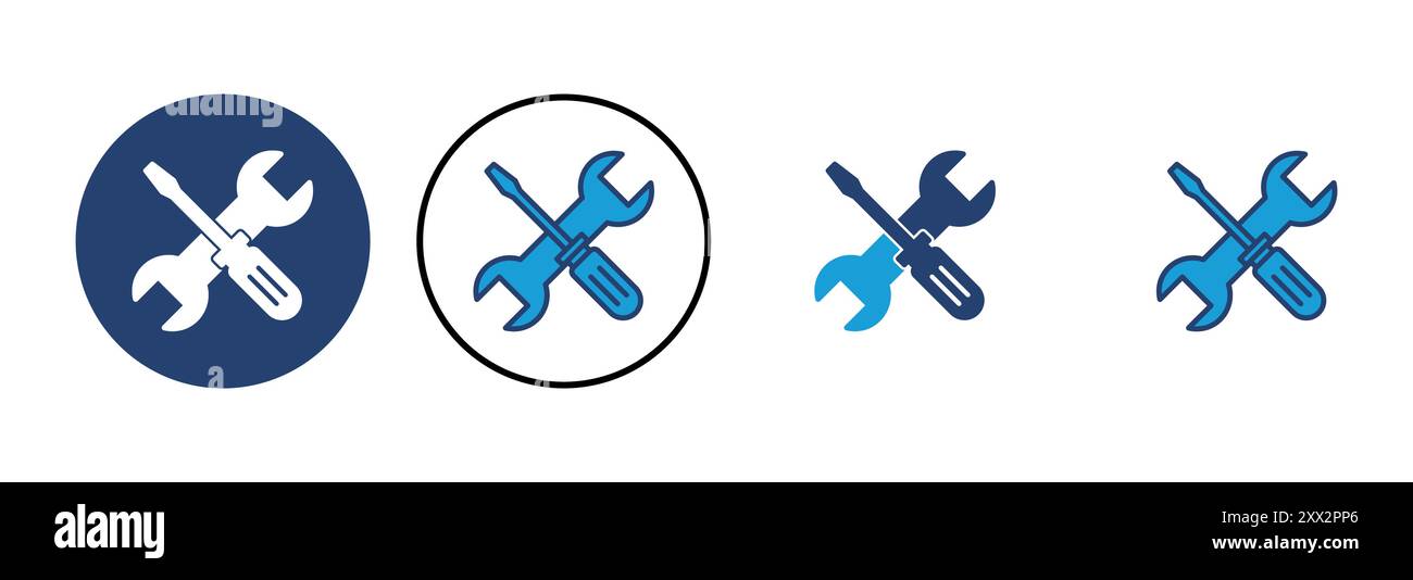 Repair tools icon vector. tool icon vector. setting icon vector. Wrench ...