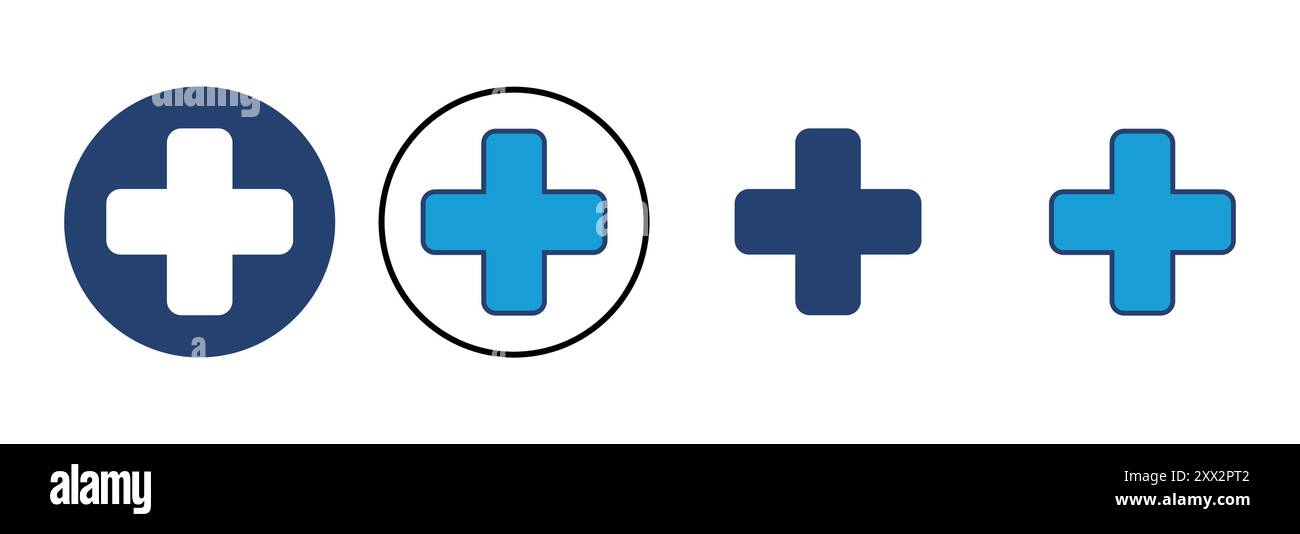 Plus Icon vector. Add plus icon Stock Vector Image & Art - Alamy