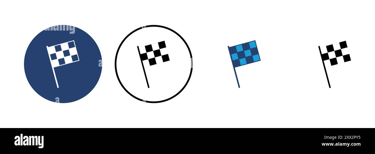 Racing flag icon vector. race flag icon.Checkered racing flag icon Stock Vector Image & Art - Alamy