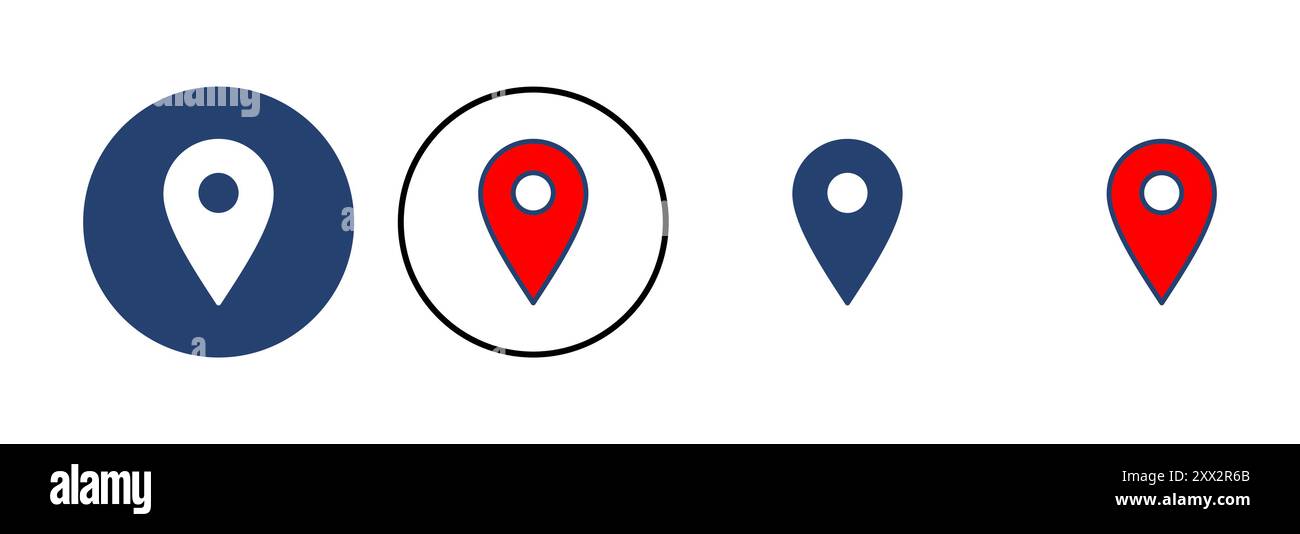 Pin icon vector. Location icon vector. destination icon. map pin Stock ...