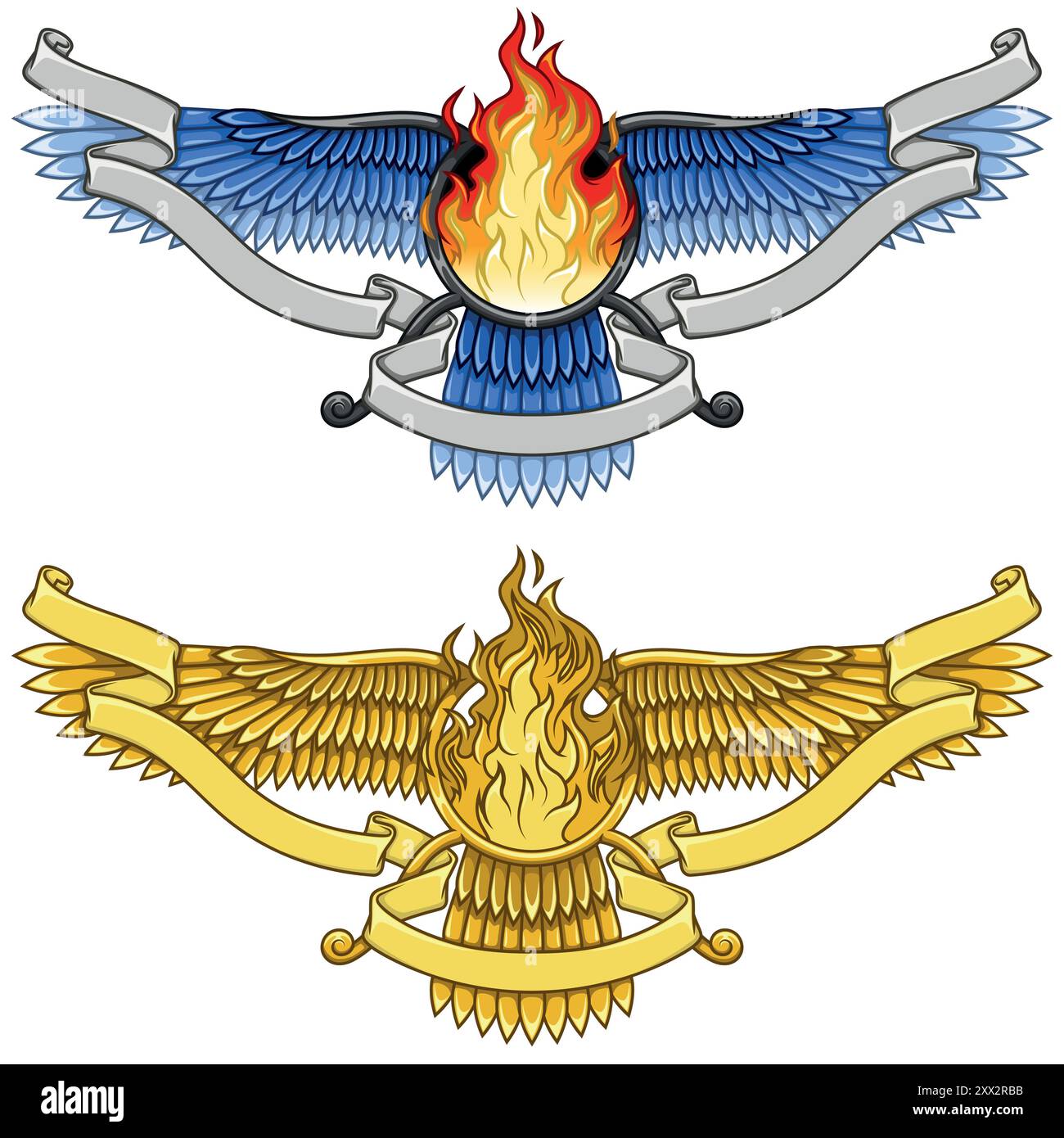 Vector design of Faravahar symbol, symbol of Zoroastrian religion ...