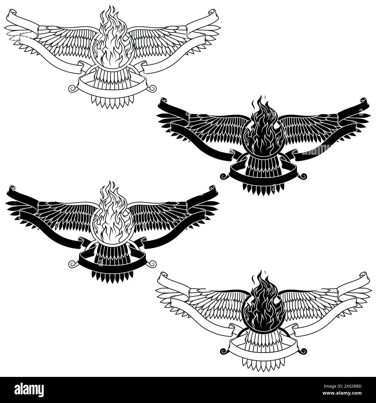 Vector design of Faravahar symbol, symbol of Zoroastrian religion ...