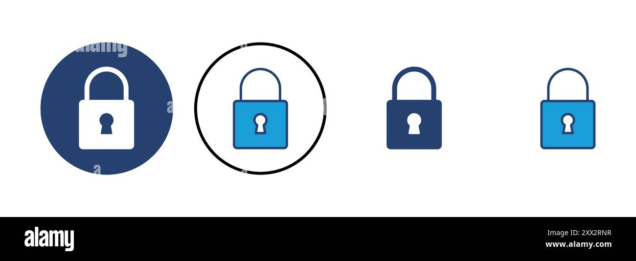 Lock icon vector. Padlock icon vector. Encryption icon. Security symbol ...