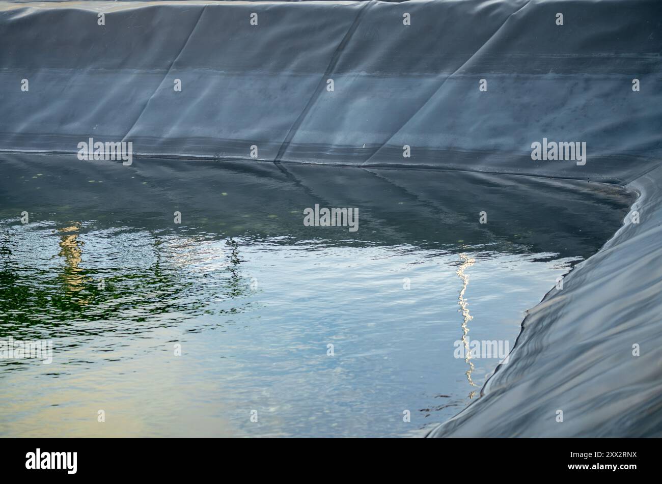 Aquaculture farming pond liner system. HDPE geomembrane technology ...