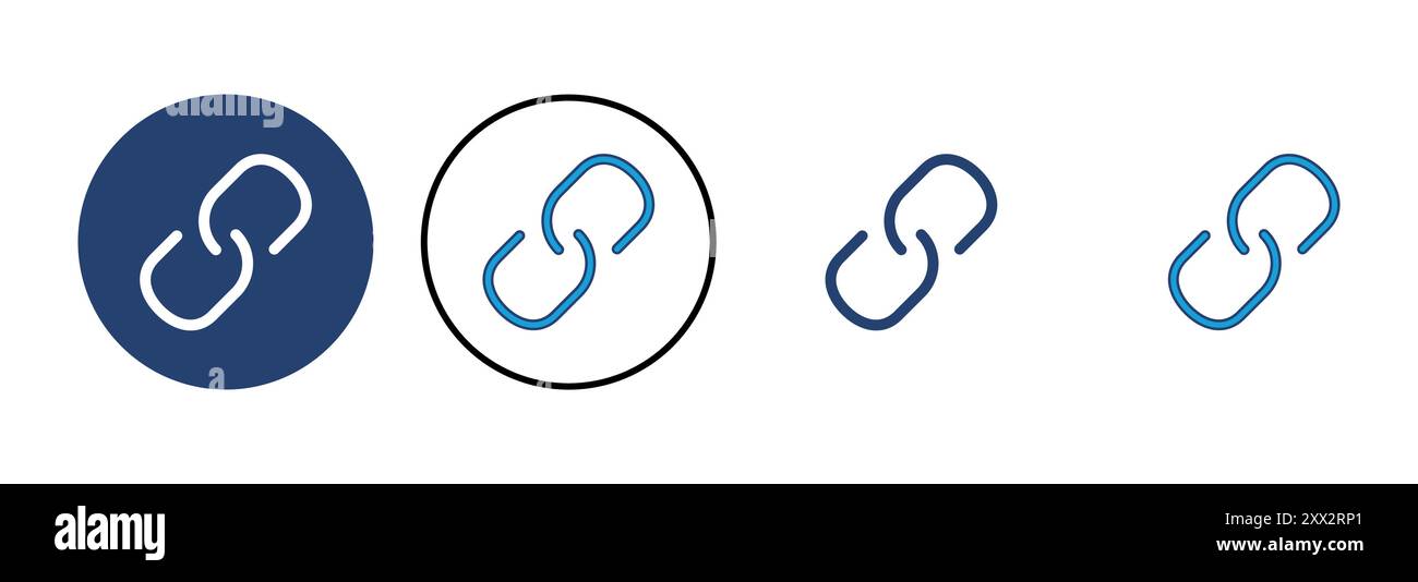 Link icon vector. Hyperlink chain symbol Stock Vector Image & Art - Alamy