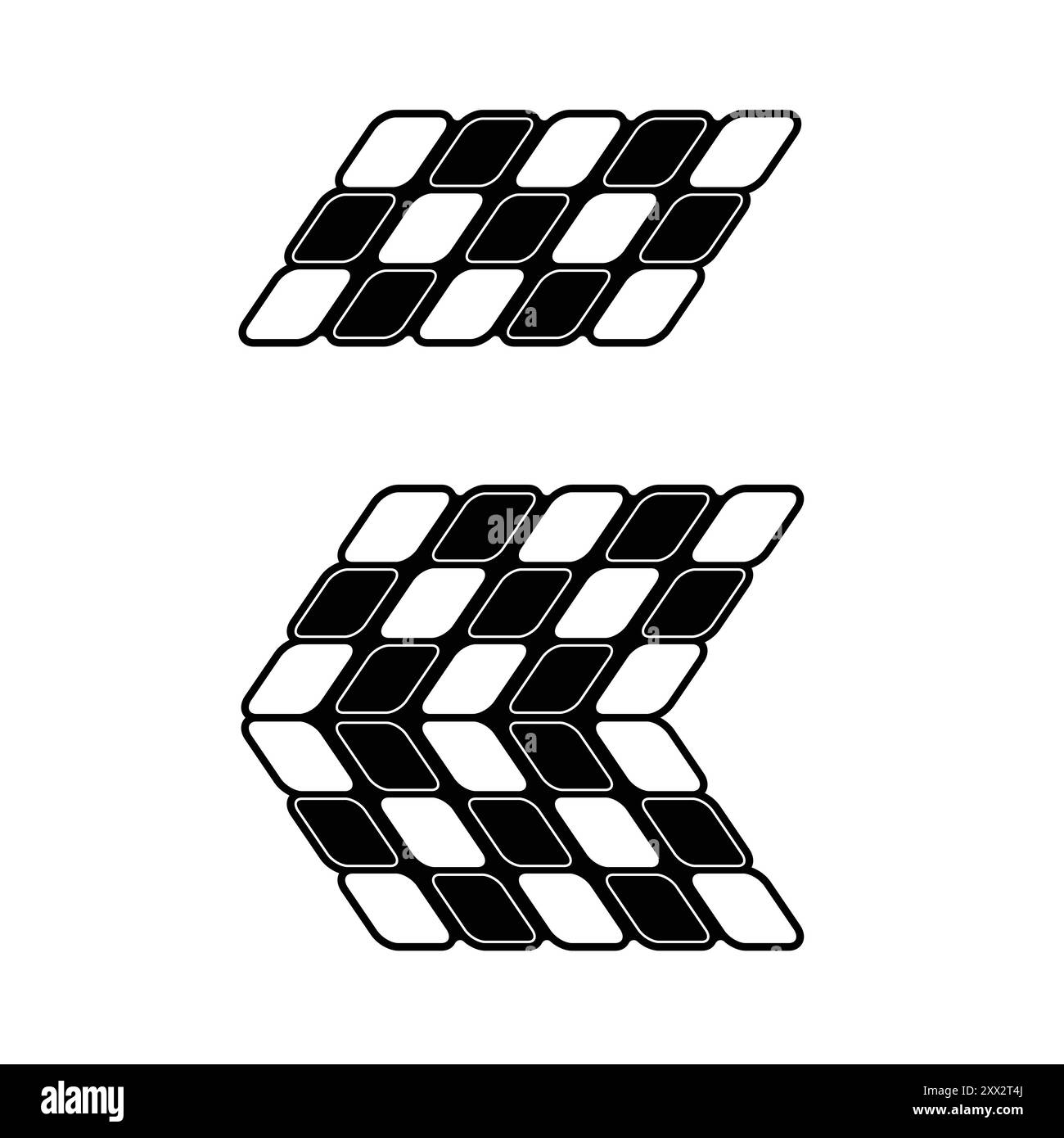 Outline checkered flags pattern Stock Vector Image & Art - Alamy