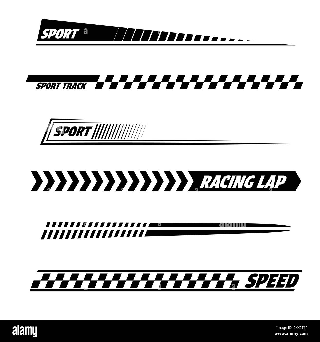 Black sport decals Stock Vector Image & Art - Alamy