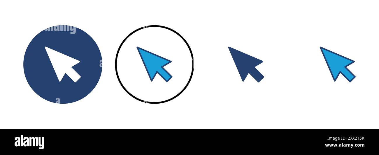Click icon vector. pointer arrow icon. cursor icon vector Stock Vector ...
