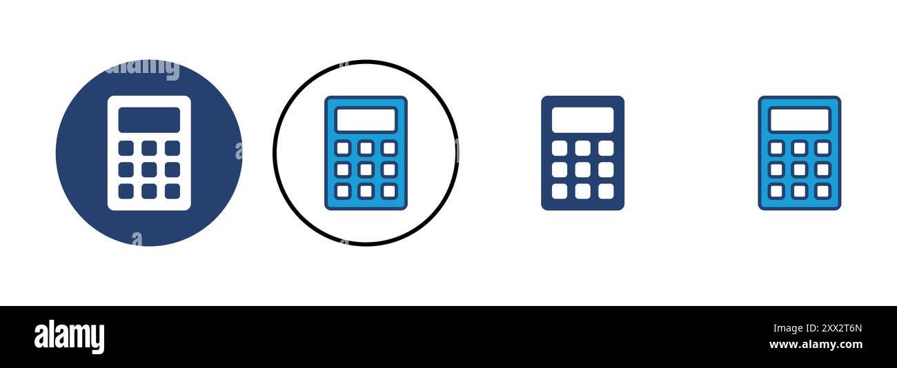 Calculator icon vector. Accounting calculator icon. calculator vector ...