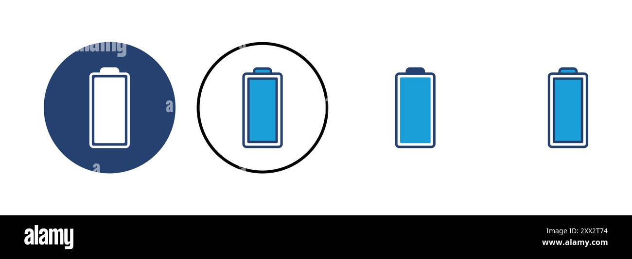 Battery vector icon. battery charge level. battery Charging icon Stock ...