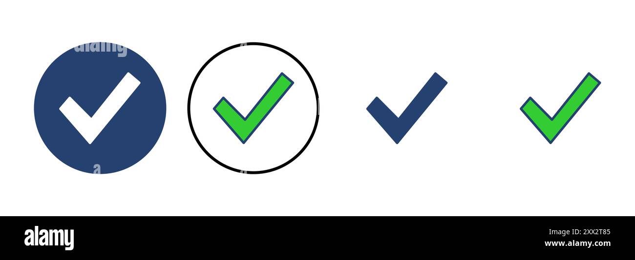 Check mark icon vector. Check mark icon. Tick mark symbol vector Stock ...