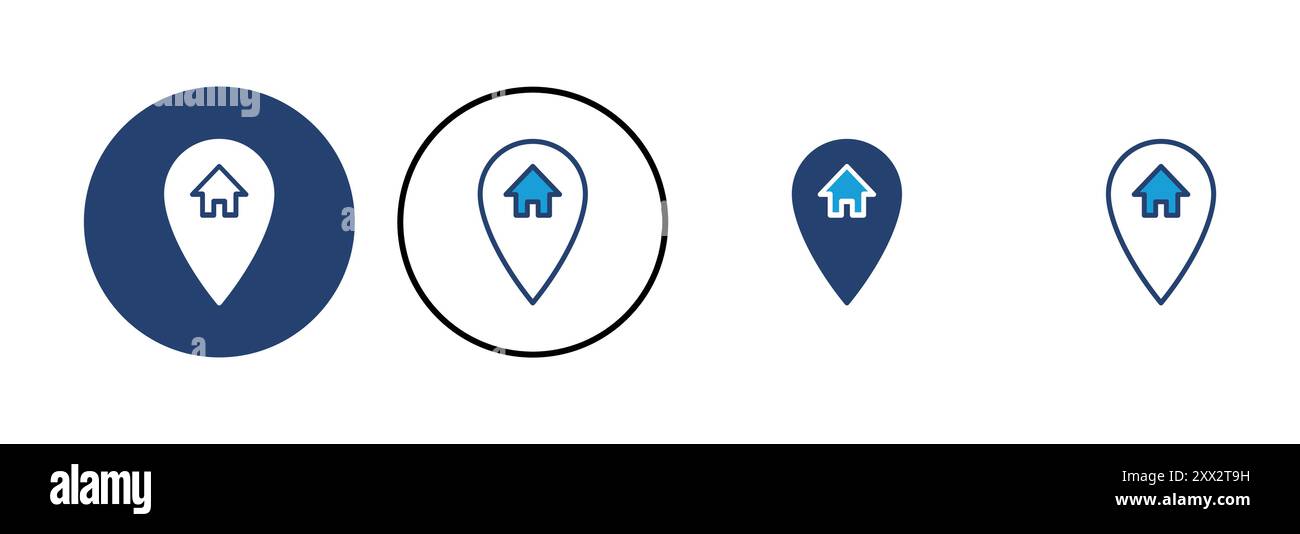 address icon vector. home location icon vector Stock Vector Image & Art ...