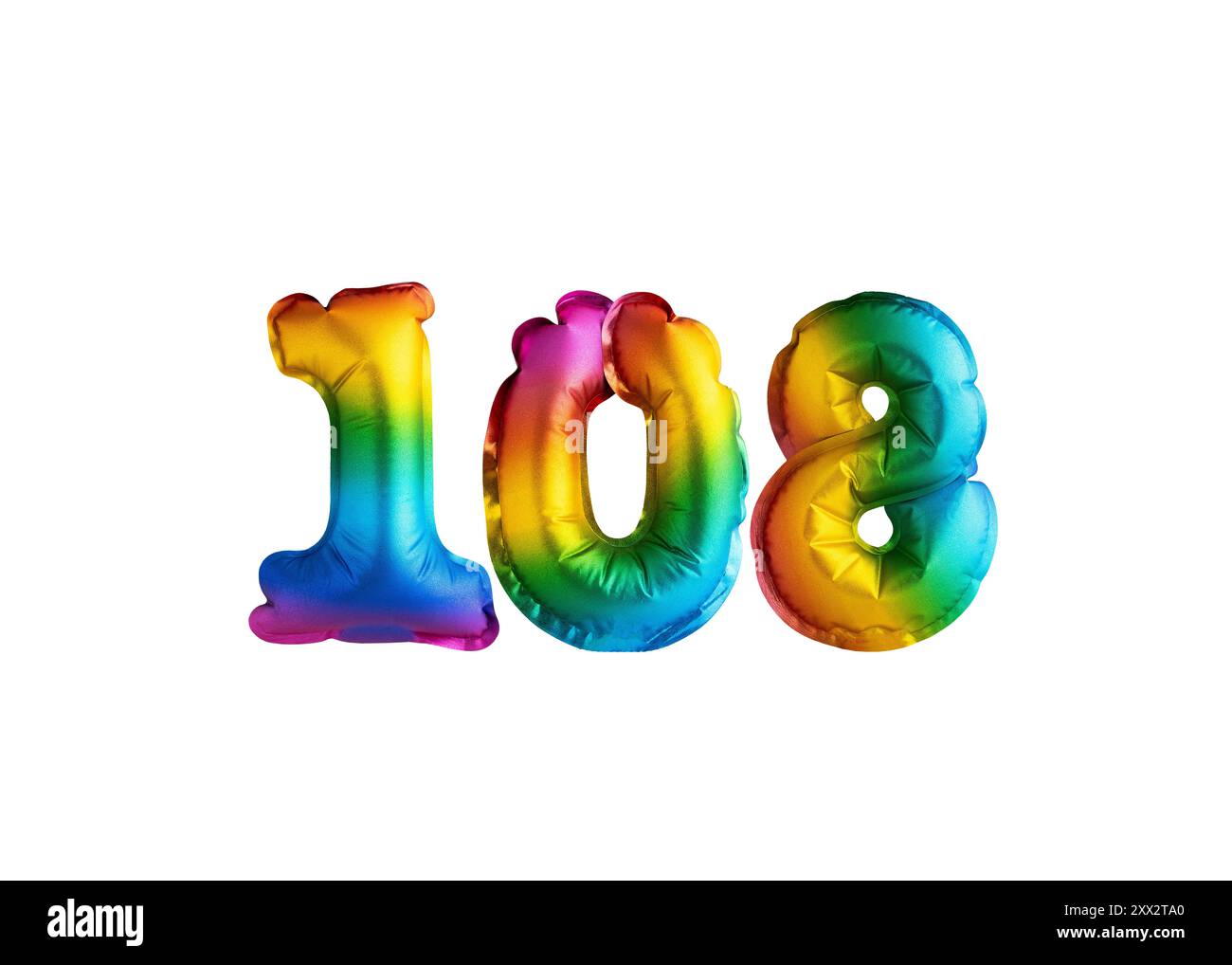Balloon number 108 Cut Out Stock Images & Pictures - Alamy