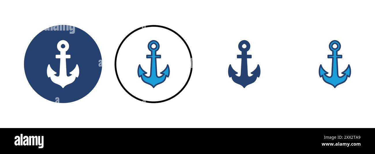 Anchor icon vector. Anchor symbol logo. Anchor marine icon Stock Vector ...