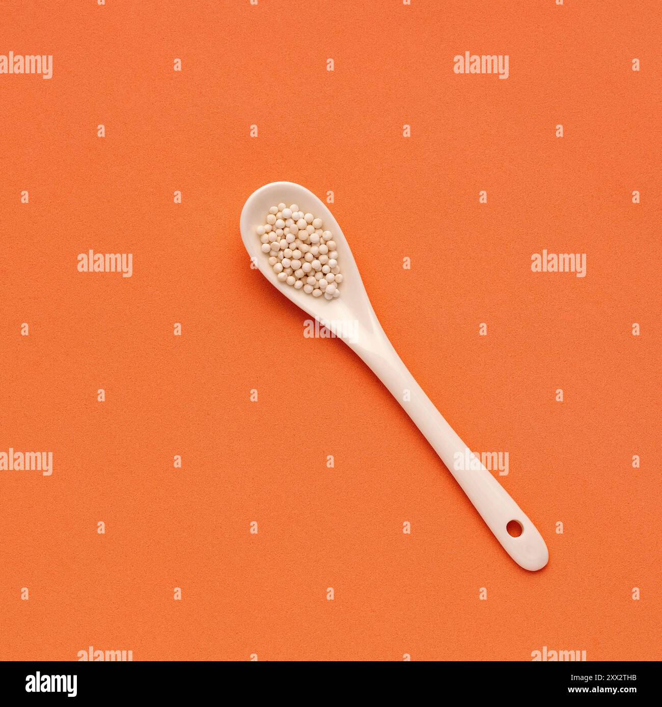 Organic tapioca pearls, cassava starch from the yuca root - Manihot ...