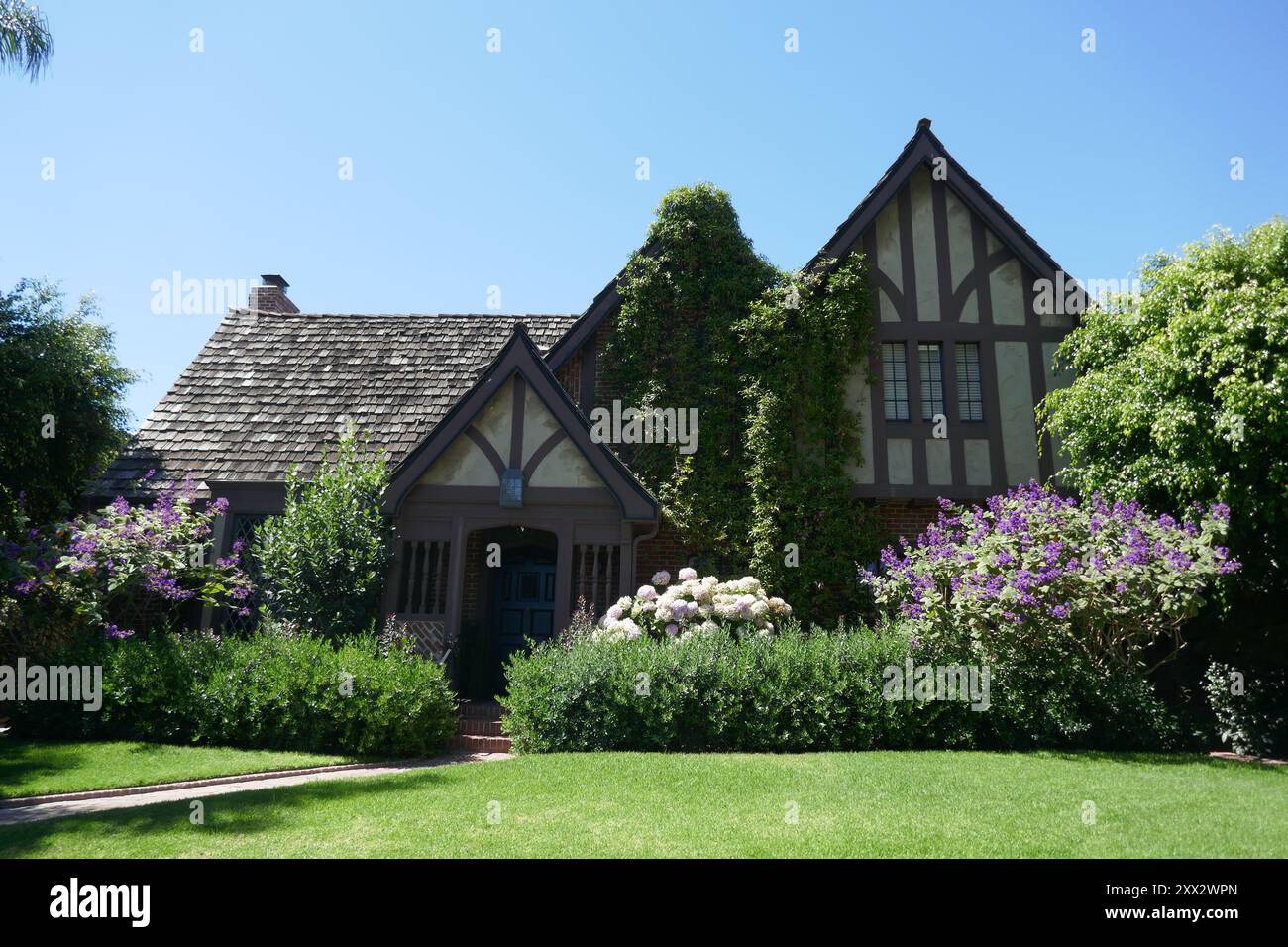 Santa Monica, California, USA 19th August 2024 Storybook home on ...