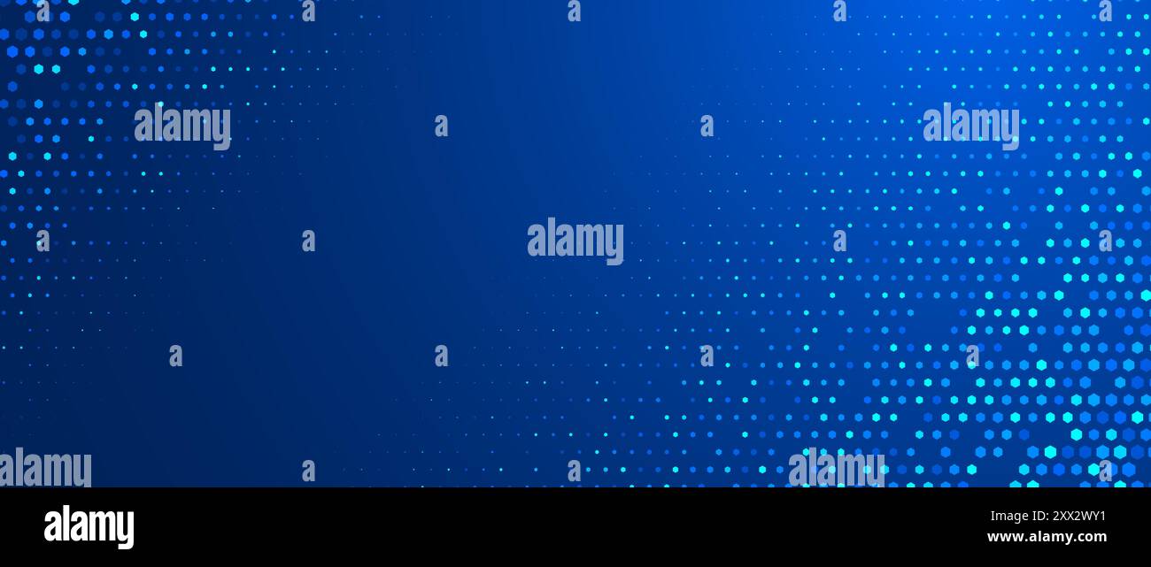 Blue hexagon texture background. Abstract glowing hexagonal grid ...