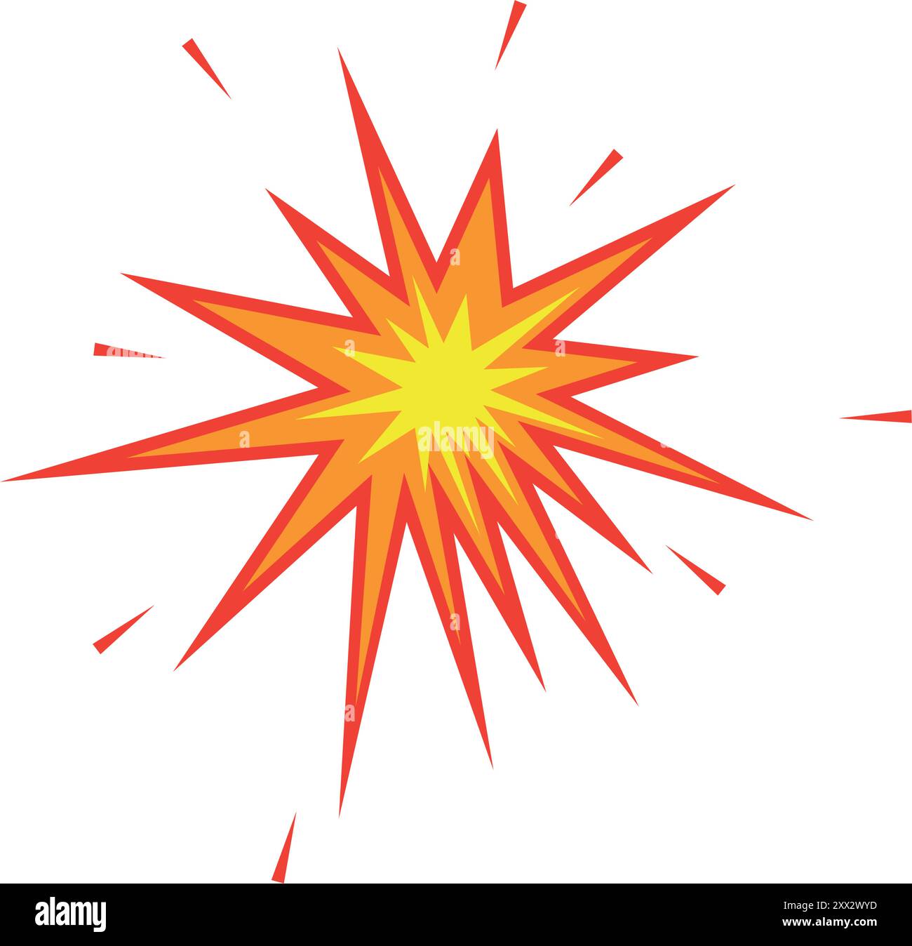 Isolated icon of explosions hi-res stock photography and images - Alamy