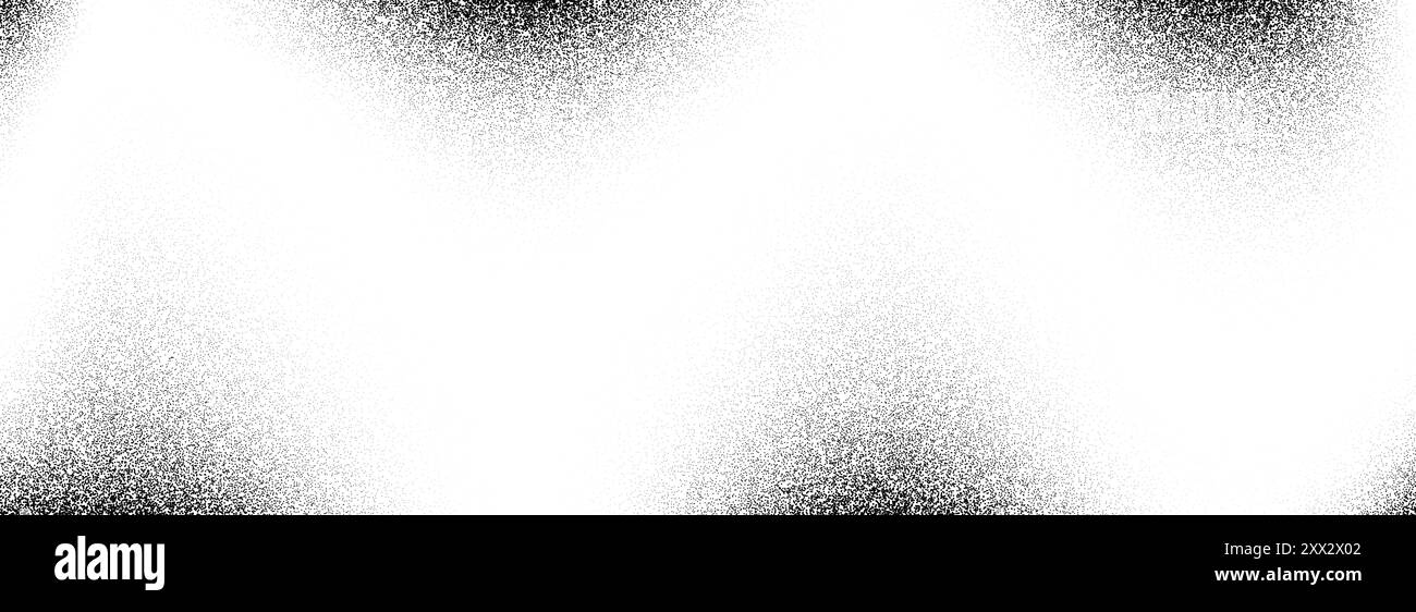 Black stippled wavy gradient texture. Grunge dotted noise background ...