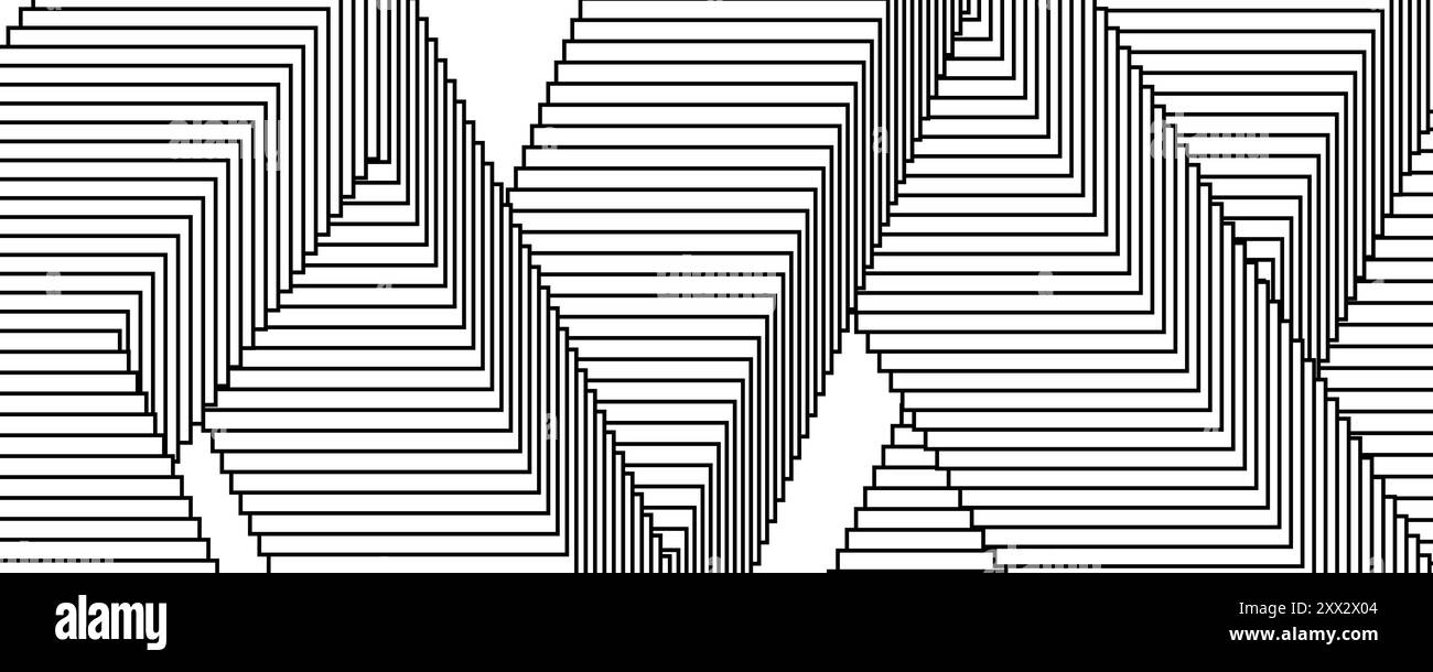 Poster design background with flying cards or frames. Black and white ...