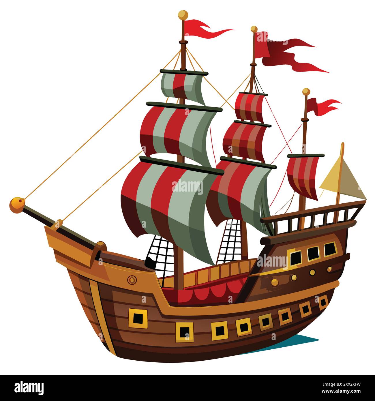 Printable sailing boat Cut Out Stock Images & Pictures - Alamy