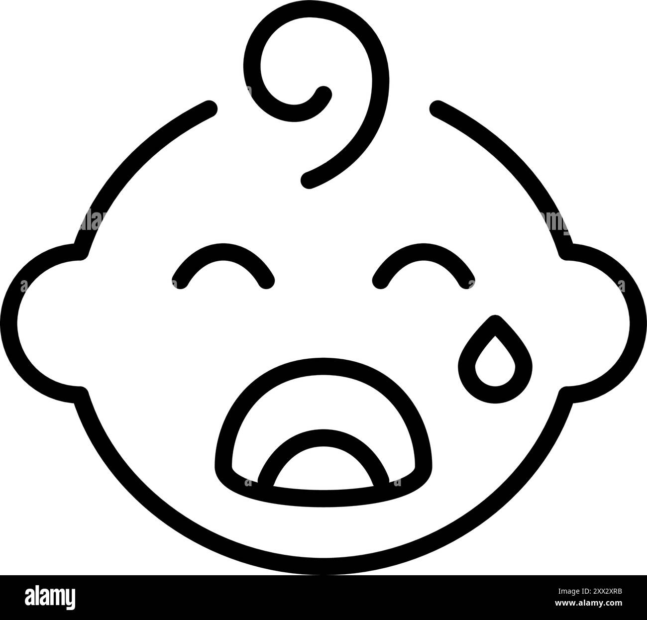 Crying baby icon. Pixel perfect vector Stock Vector Image & Art - Alamy