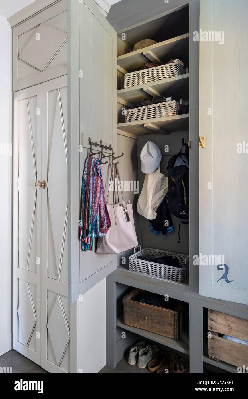Storage cabinet in mudroom hi-res stock photography and images - Alamy