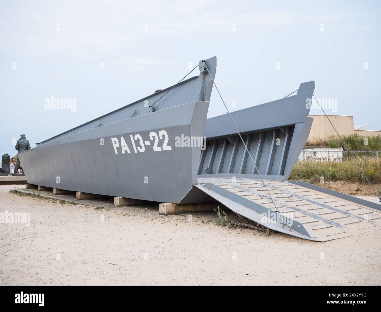 Utah beach, France: August 19th 2024: Landing craft boat LCVP in memory ...