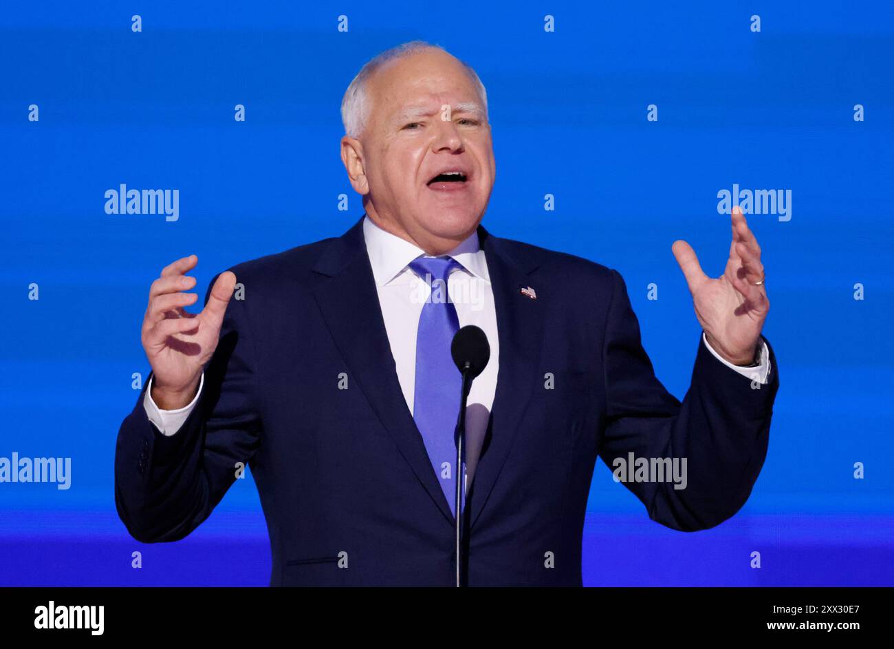 Chicago, United States. 21st Aug, 2024. Democratic vice presidential ...