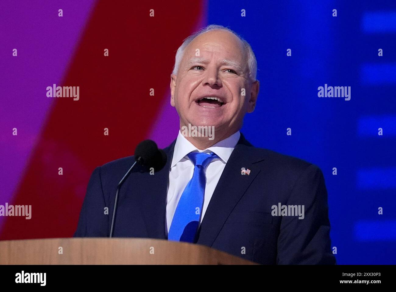 Democratic vice presidential nominee Minnesota Gov. Tim Walz speaks ...
