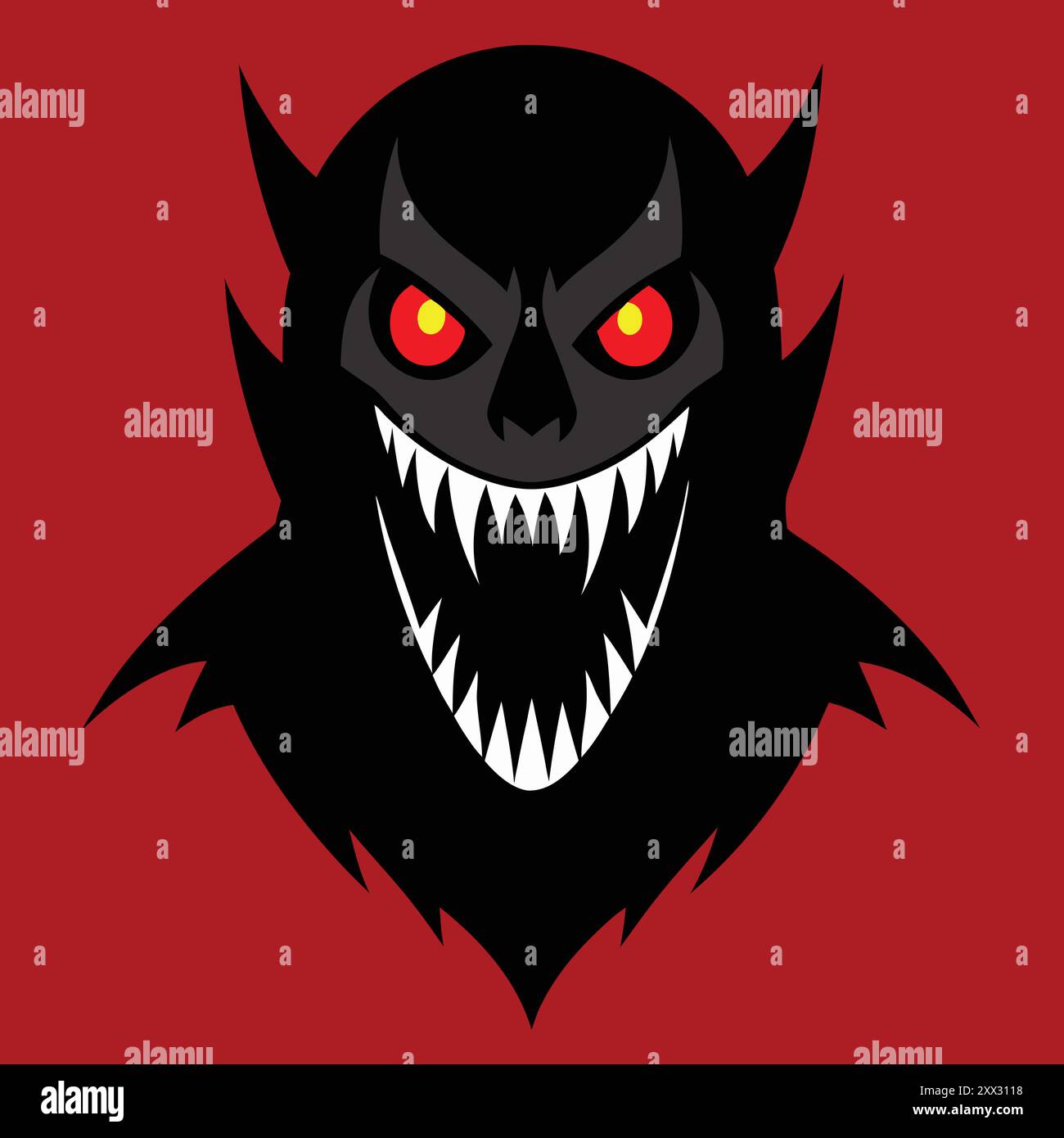 Halloween Scary Background Vector - Spooky Dark Night Scene for Haunted ...