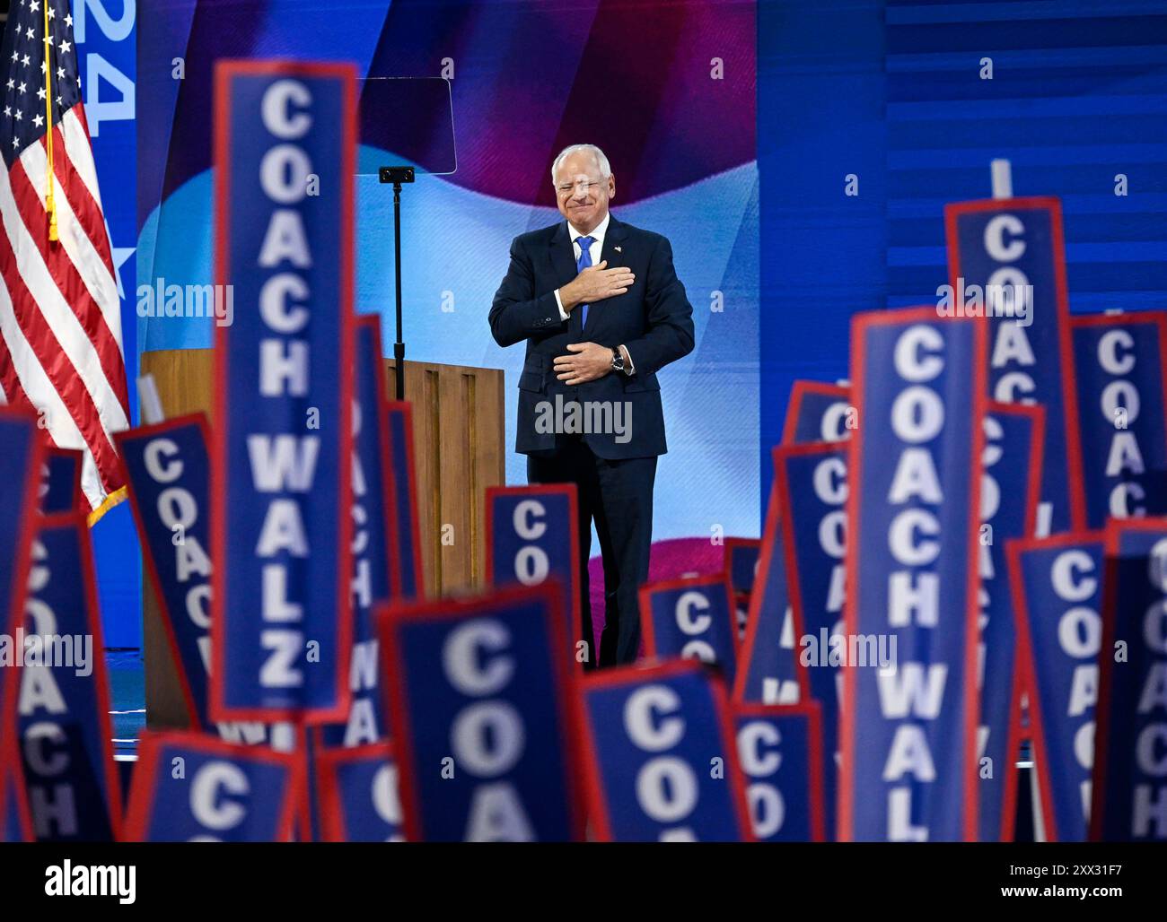 Chicago, United States. 21st Aug, 2024. Democratic vice presidential ...