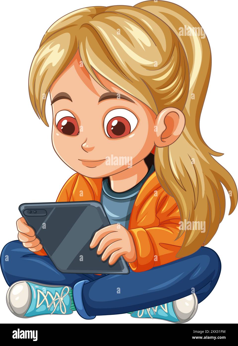Child studying student kid using Stock Vector Images - Alamy