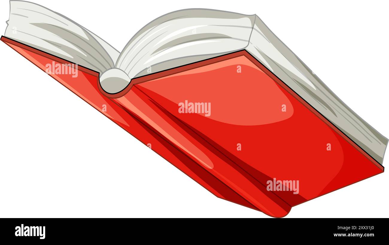 Vector image of an open red book Stock Vector Image & Art - Alamy