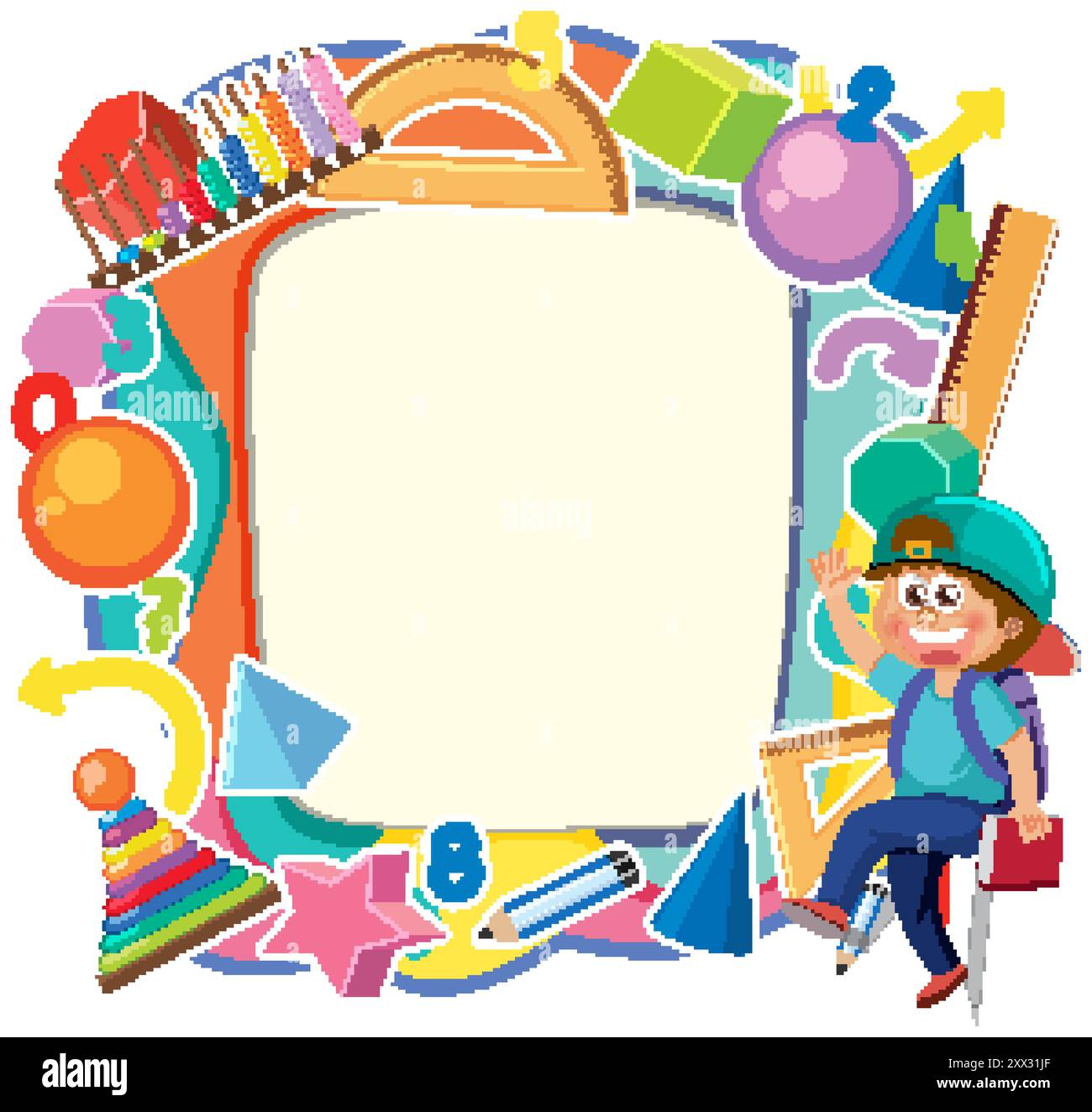 Kids math education early Cut Out Stock Images & Pictures - Alamy