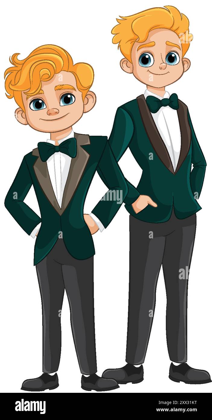 Wearing tuxedos hi-res stock photography and images - Alamy