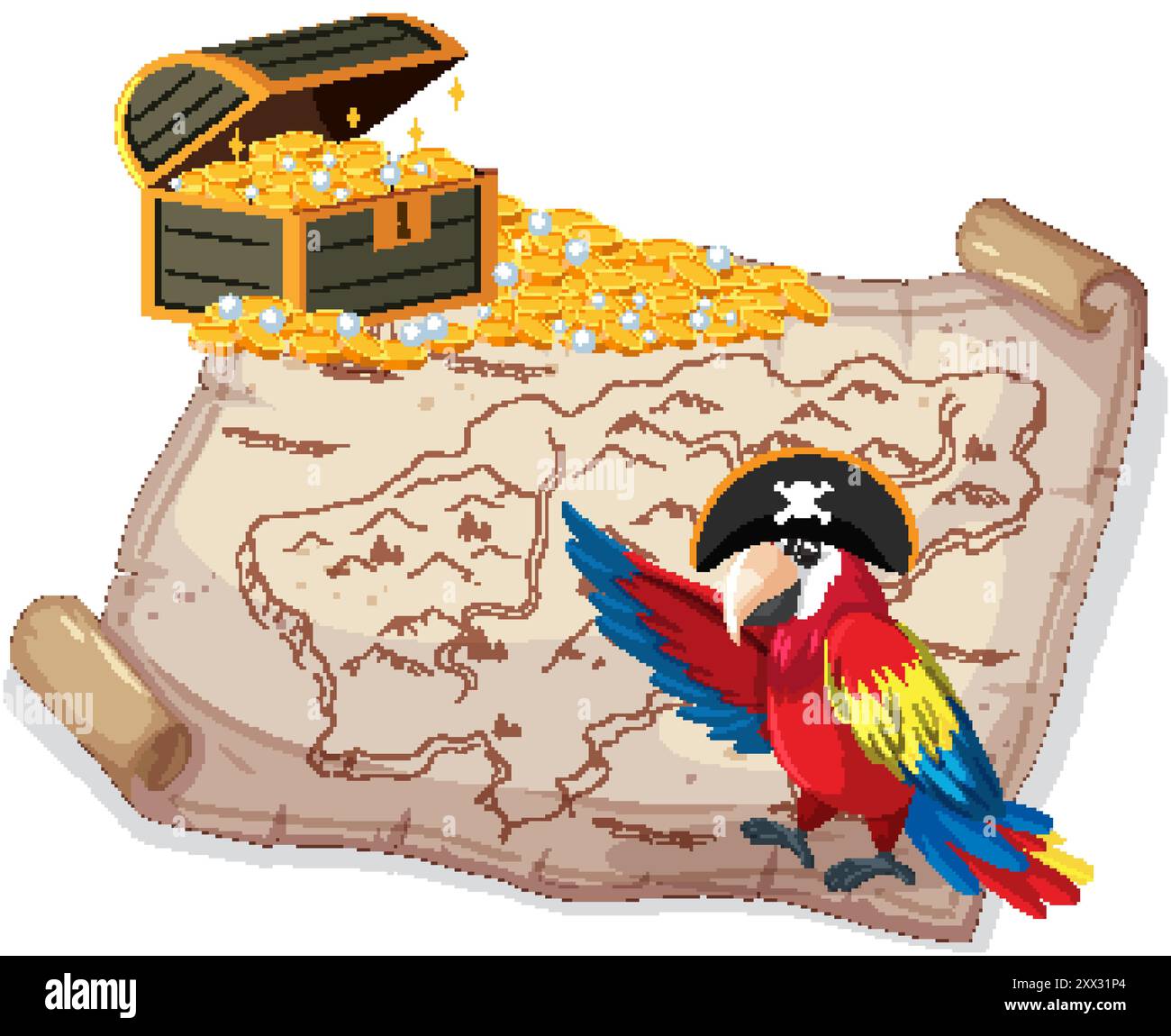 Treasure hunt theme hi-res stock photography and images - Alamy