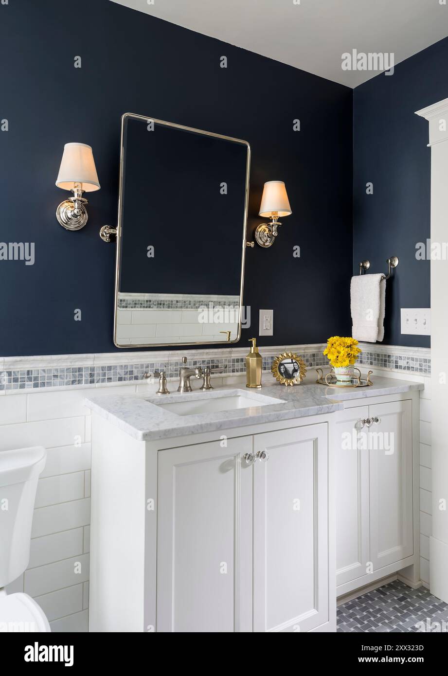 Navy Blue Bathroom Walls Top Blue Bathroom Wall Decor Ideas