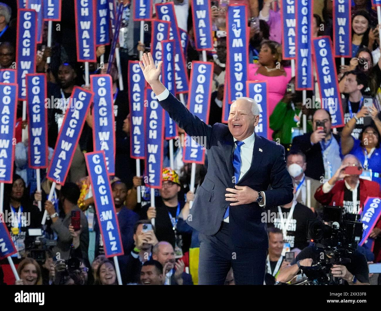 Chicago, United States. 21st Aug, 2024. Democratic vice presidential ...