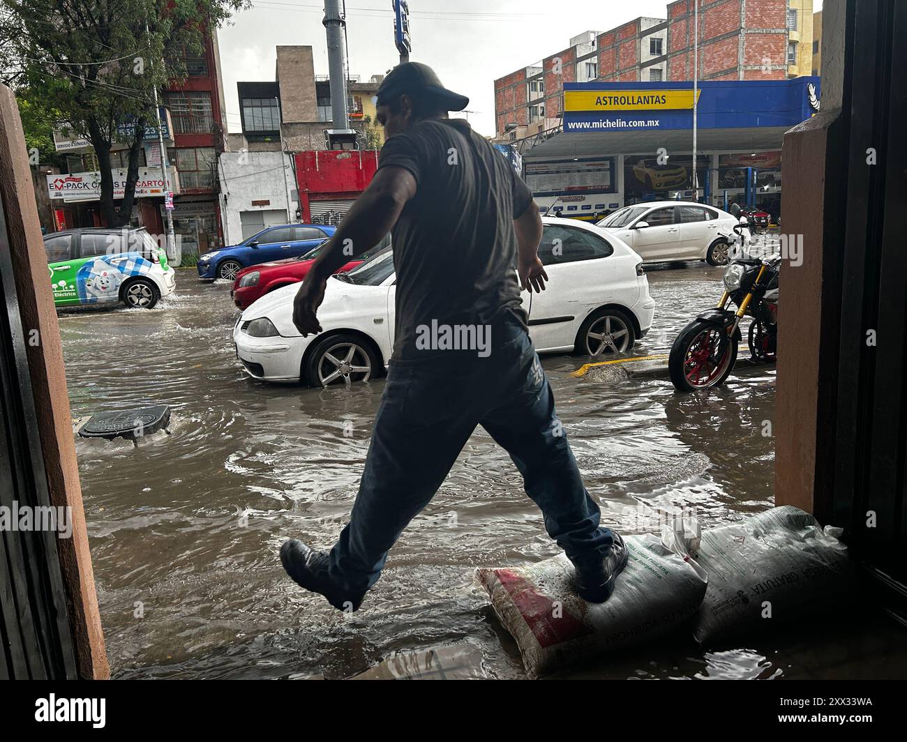 Mexico City, Mexico City, Mexico. 21st Aug, 2024. Views this Wednesday ...