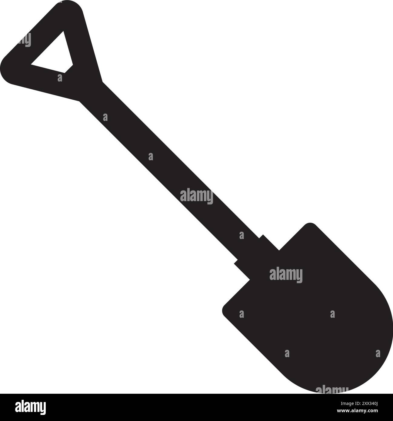 Vector snow shovel Black and White Stock Photos & Images - Alamy
